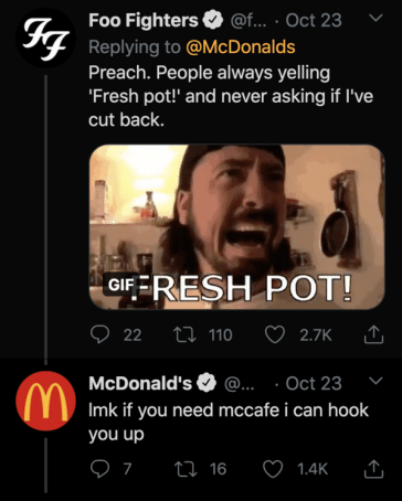 McDonald's Twitter Shares Their Feelings And Brands Show Their Support