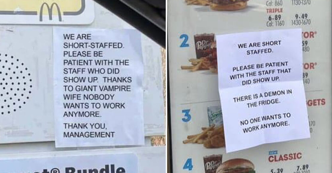 Angry Employees Are Making "Nobody Wants To Work" Signs And Memes