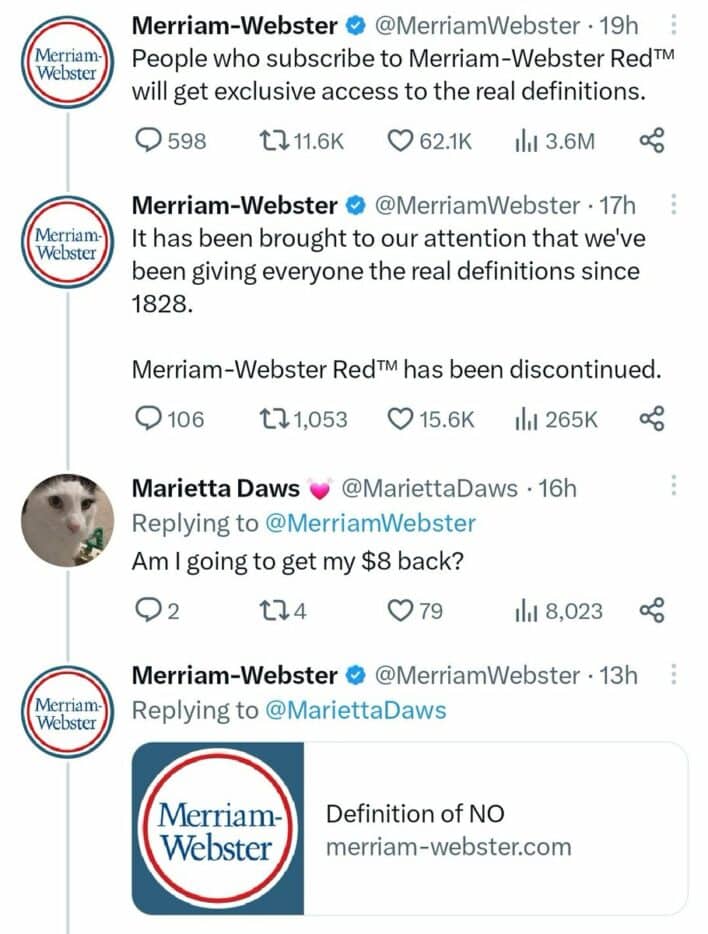 Merriam Webster (Yes, The Dictionary) Trolled Twitter And The Reactions ...